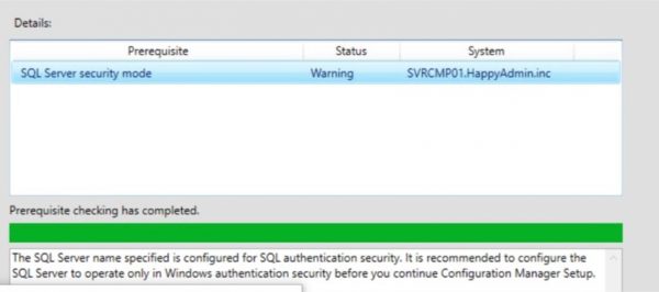 SCCM prereq check: Some common warnings and errors - System Management ...
