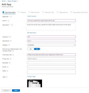 Installing and configuring HP Officejet Pro and Officejet Printers with Intune (or MECM ...